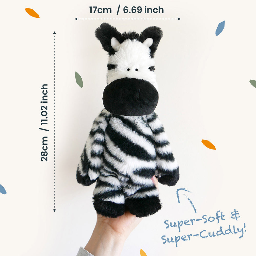 Zebra soft toy - Tigercub Cuddly Toys